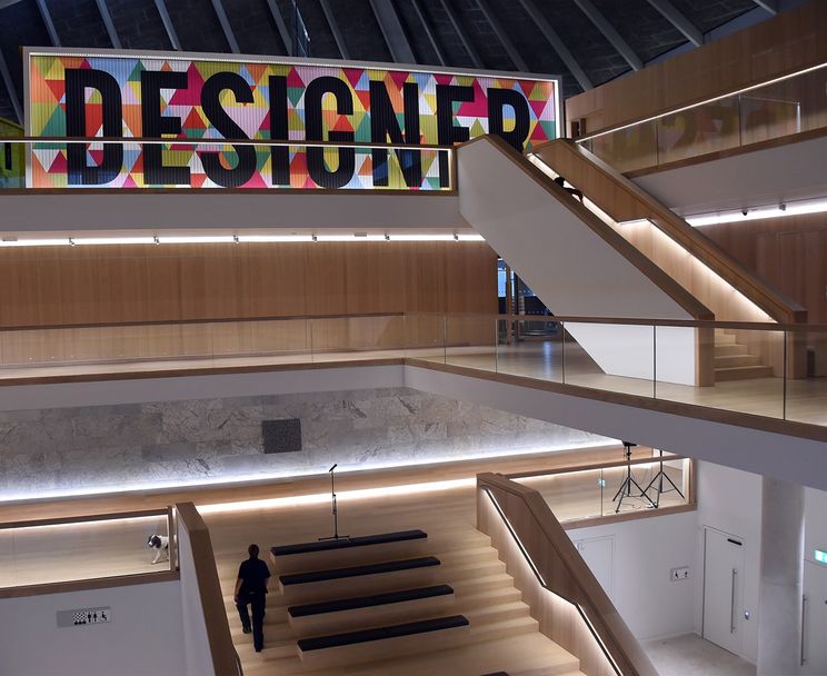 Prince Philip, Duke of Edinburgh, unveiled a plaque at the Design ...